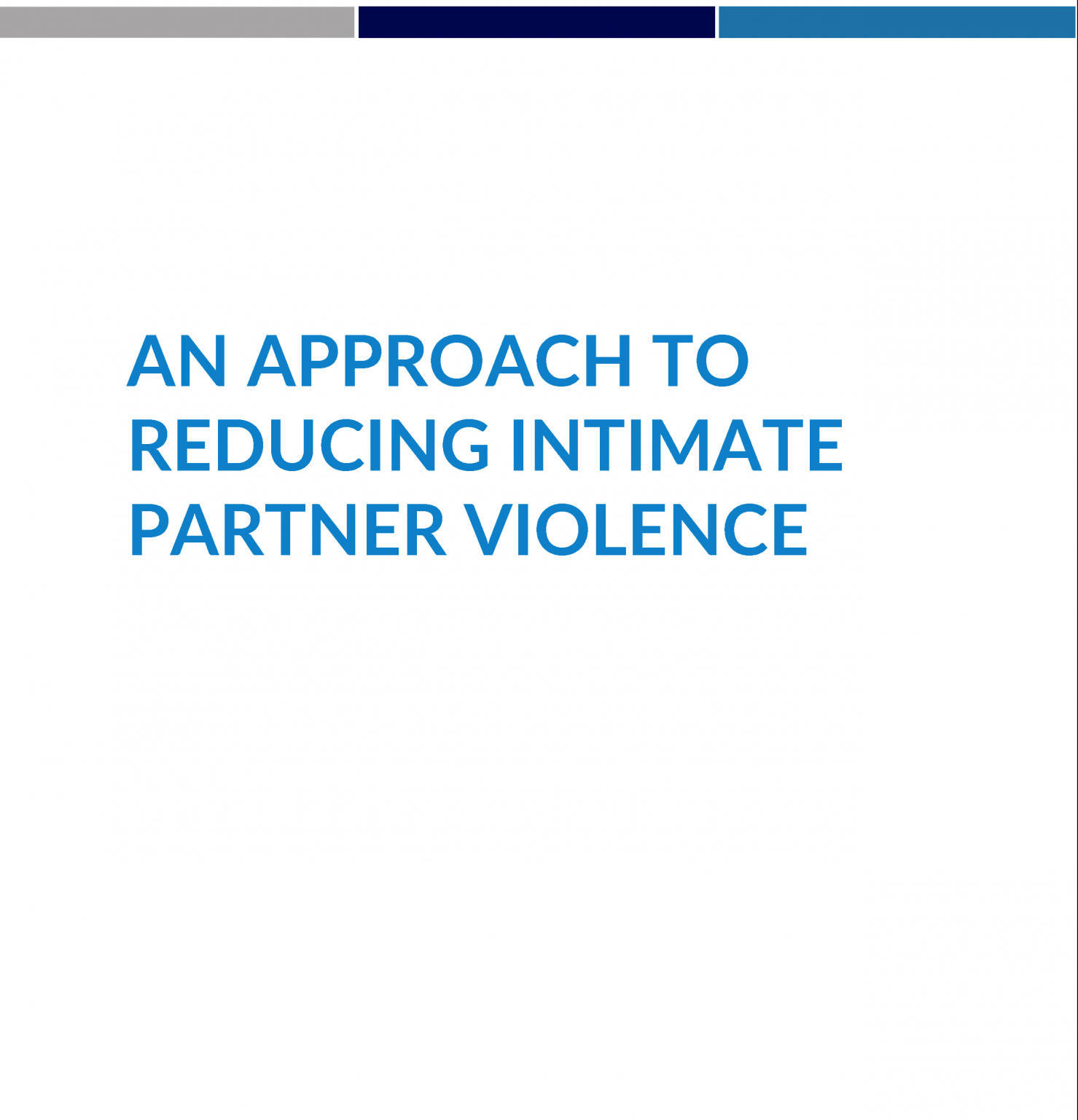 Intimate Partner Violence Intervention - National Network for Safe ...